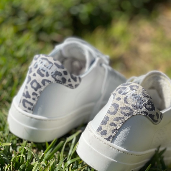 P448 | Shoes | P448 Thea Platform Suede And Leather Whiteleopard ...